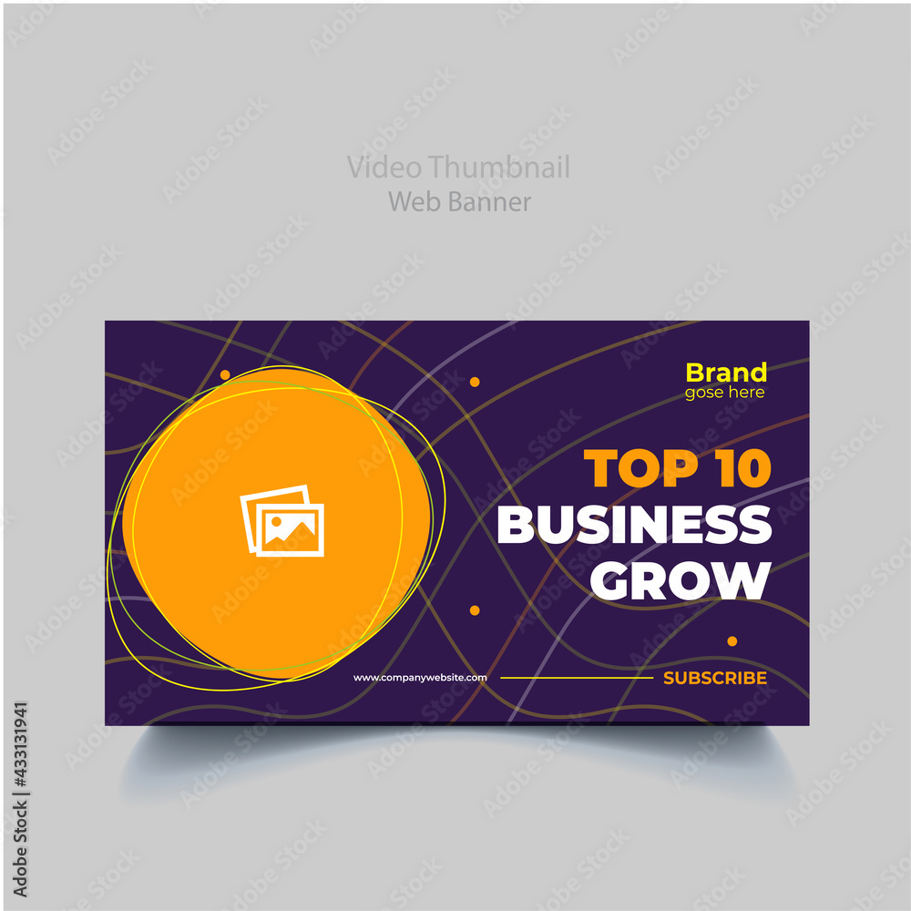 Video thumbnail design with editable cover image design for your any ...