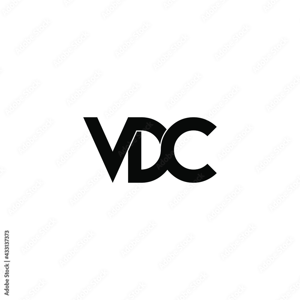vdc letter original monogram logo design Stock Vector | Adobe Stock