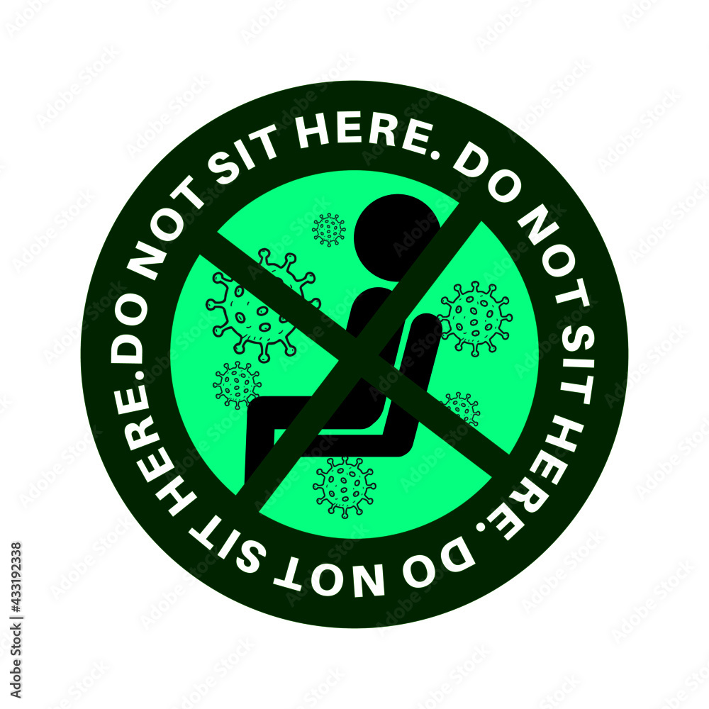 Please do not sit here coronavirus covid -19 public transport ban ...