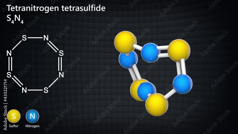Tetrasulfur tetranitride is an inorganic compound with the formula S4N4 ...