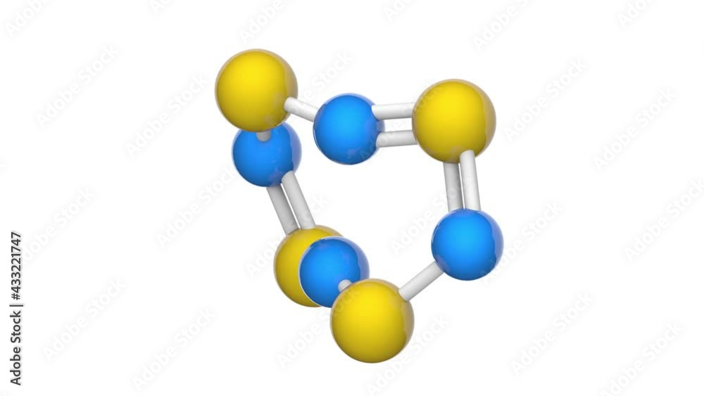Vidéo Stock Tetrasulfur tetranitride is an inorganic compound with the ...