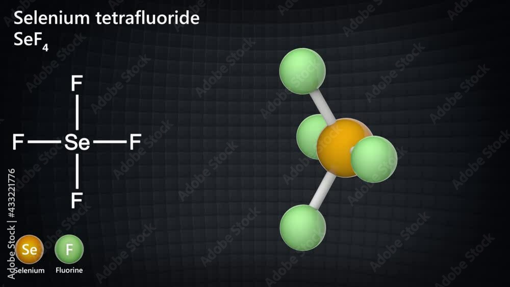 Selenium tetrafluoride (SeF4 or F4Se) is an inorganic compound. 3D ...