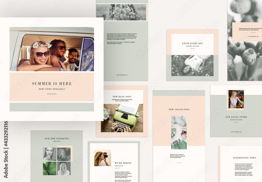 Social Media Post and Story Layout Stock Template | Adobe Stock