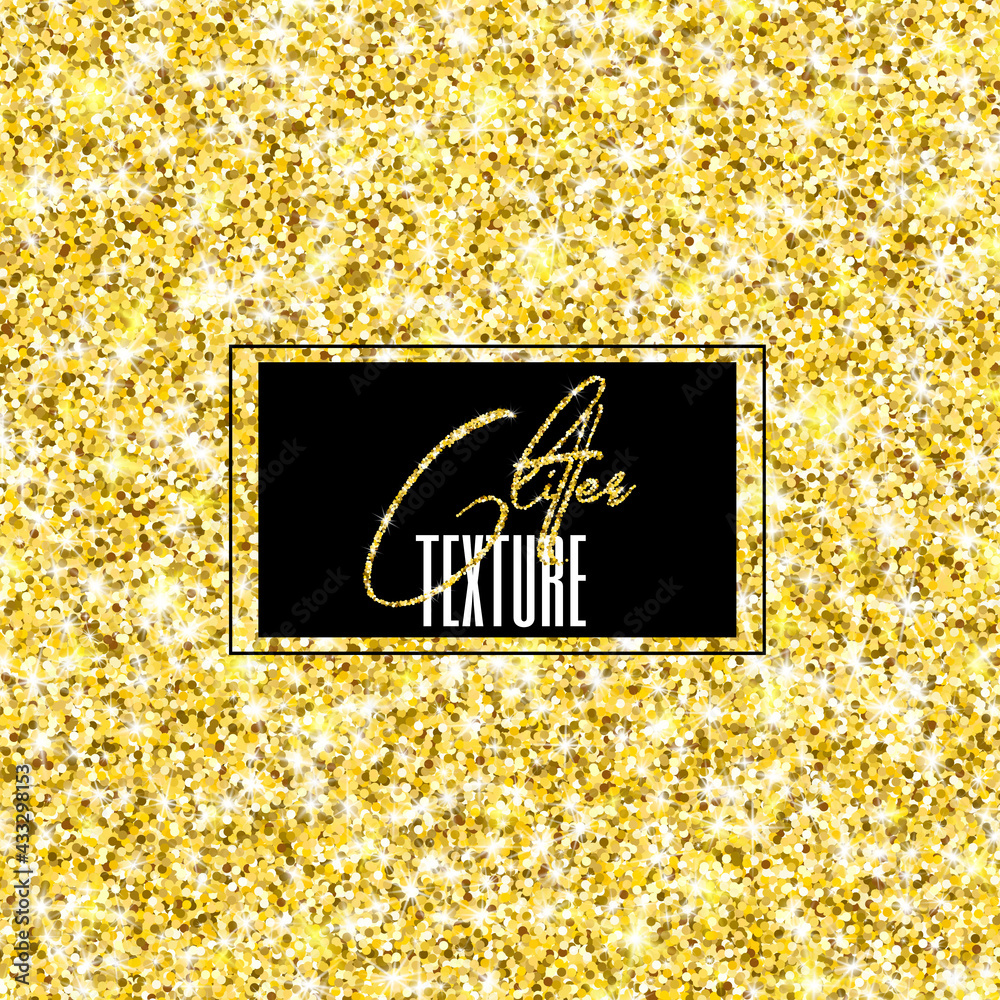 High resolution gold glitter texture. Shimmer and shining golden vector ...