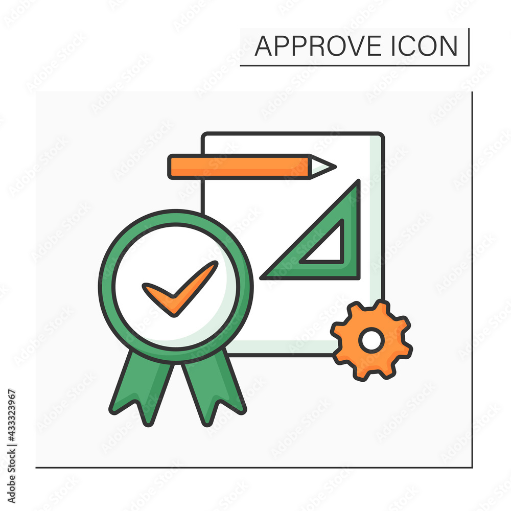 Approve project color icon. Preparation, submittal, and approval of ...