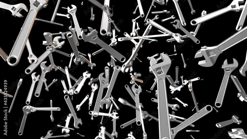 3d render of a realistic isolated adjustable spanner bullet. 3D render ...