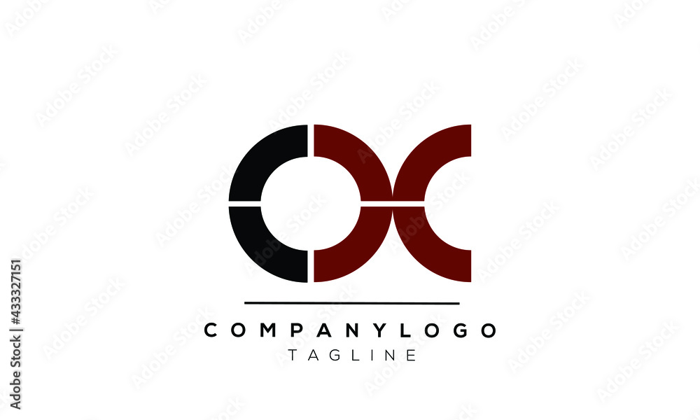 OX initials monogram letter text alphabet logo design Stock Vector ...