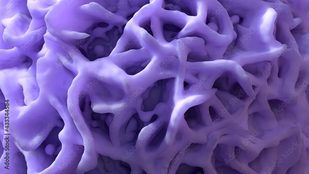 Macrophage devouring a cancer cell, immune cells capable of physically ...