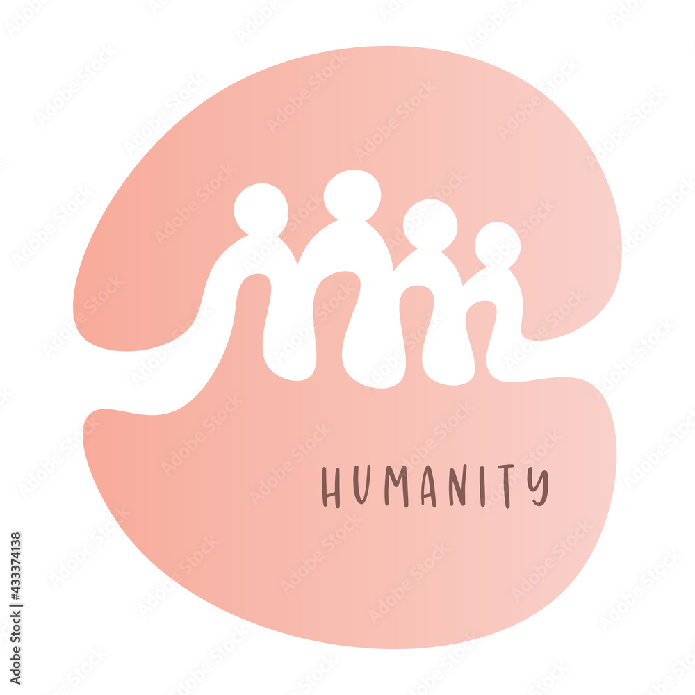 Humanity sign vector, Inclusion and diversity infographic vector set ...