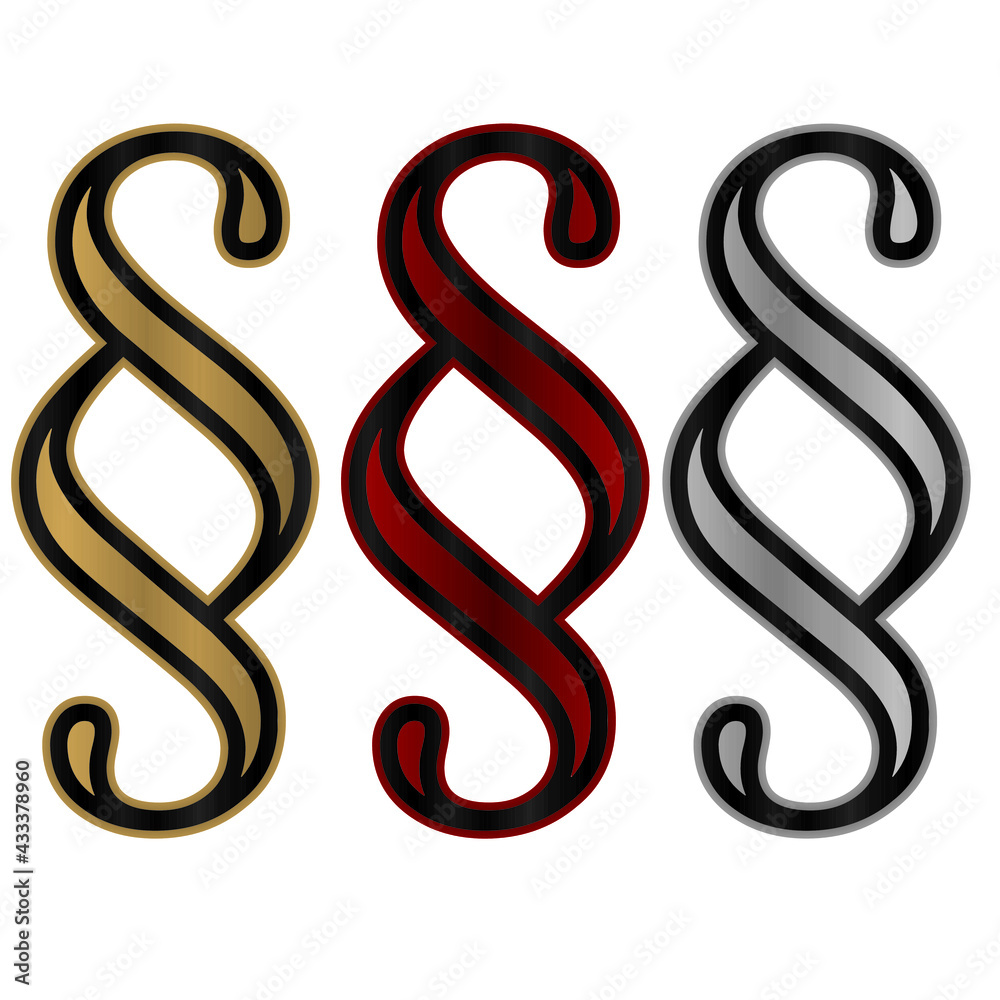 The Paragraph Mark Vector Illustration. The Paragraph Sign Isolated On ...