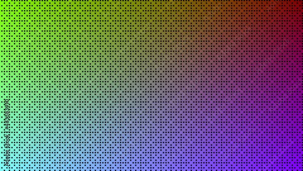 Filling Frame With Square Pixels to Gradient Transition Stock ビデオ ...