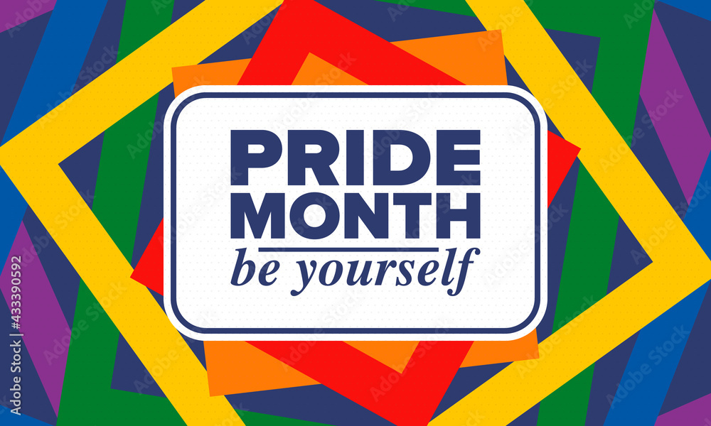 LGBTQIA Pride Month in June. Lesbian Gay Bisexual Transgender ...