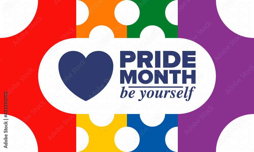 LGBTQIA Pride Month in June. Lesbian Gay Bisexual Transgender ...