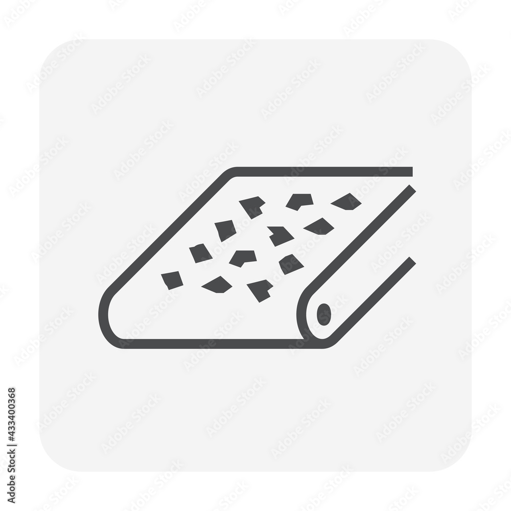 Mining processing industry vector icon. Industrial machine, equipment ...