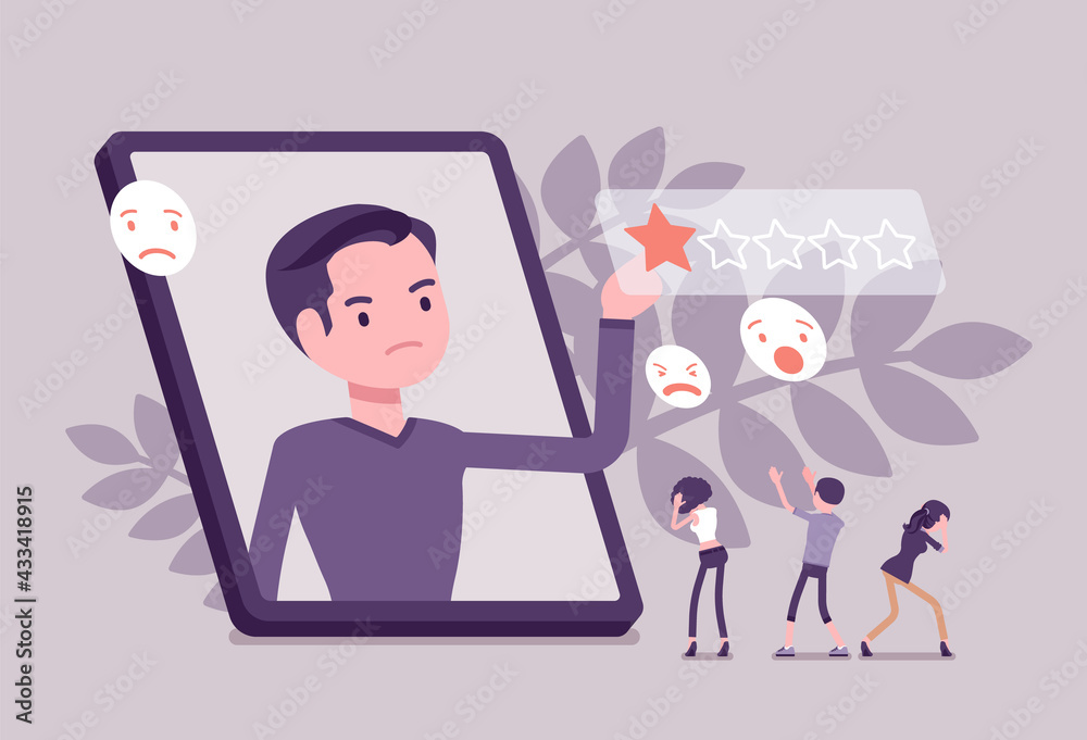 Negative online reputation management, worst, poor rating star scale ...