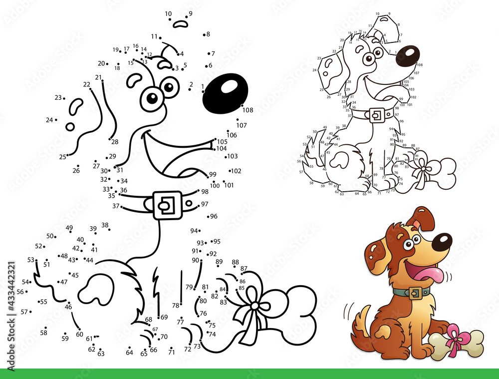 Dog Bone Coloring Pages For Kids