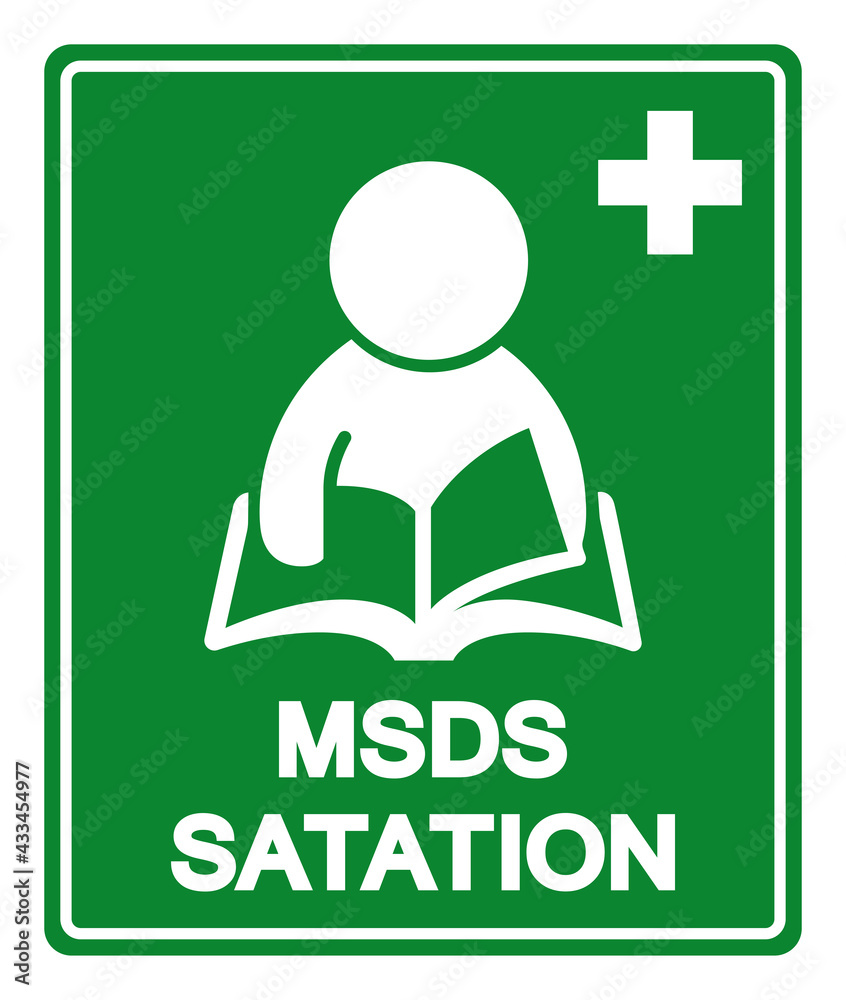 MSDS Station Symbol Sign, Vector Illustration, Isolate On White ...