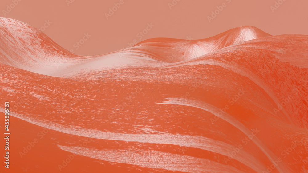 red textured 3D wave background. 3d render illustration Stock ...