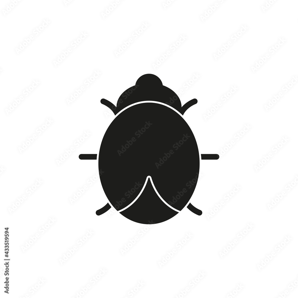 Software bug or program bug art vector icon for apps and websites ...