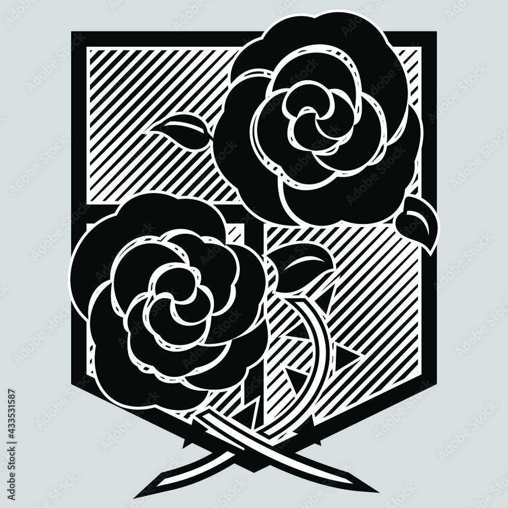 Attack On Titan Stationary Guard Logo