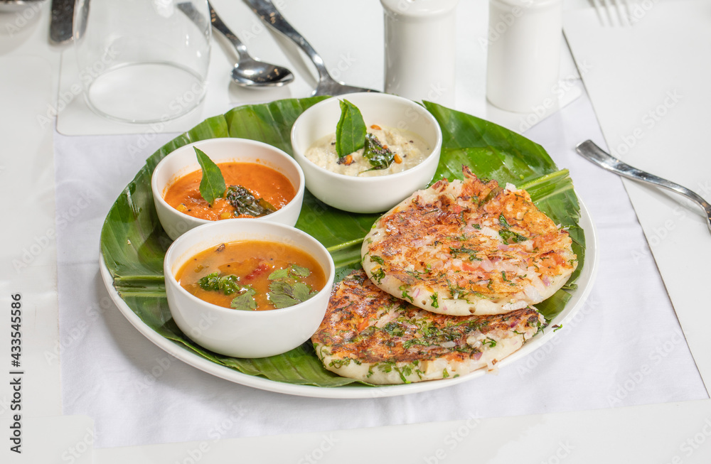 onion uttapam Dish Stock Photo | Adobe Stock