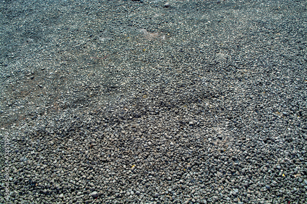 Gravel and stones on the road, texture and background for design, used ...