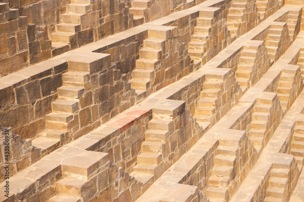 Details of the Chand Baori, the oldest, deepest, and largest step wells ...