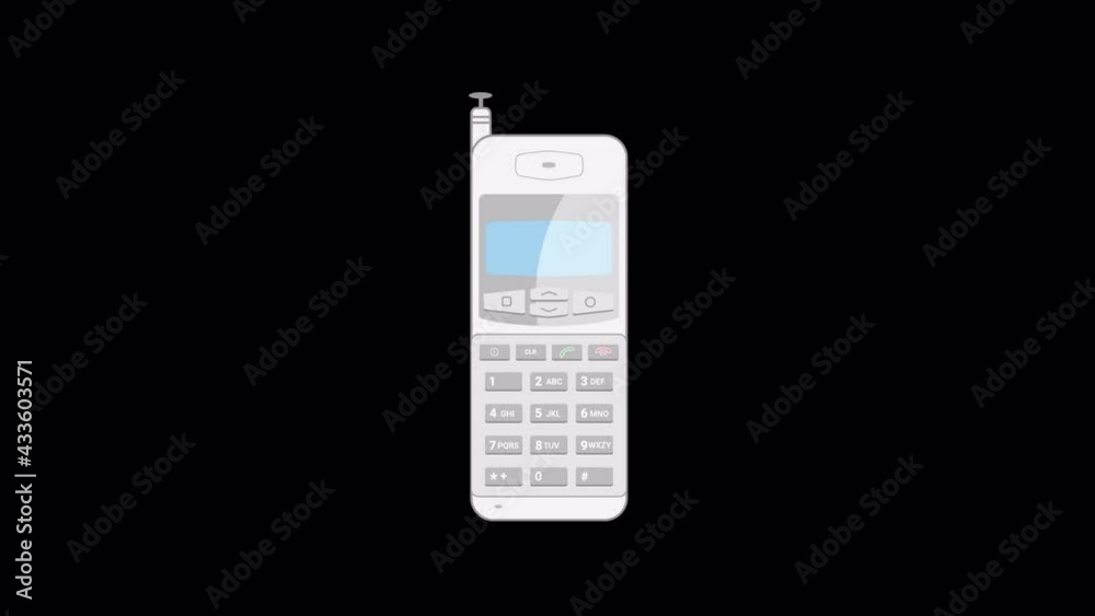 Vídeo do Stock: Motion animation of Old Mobile cell phone and New ...