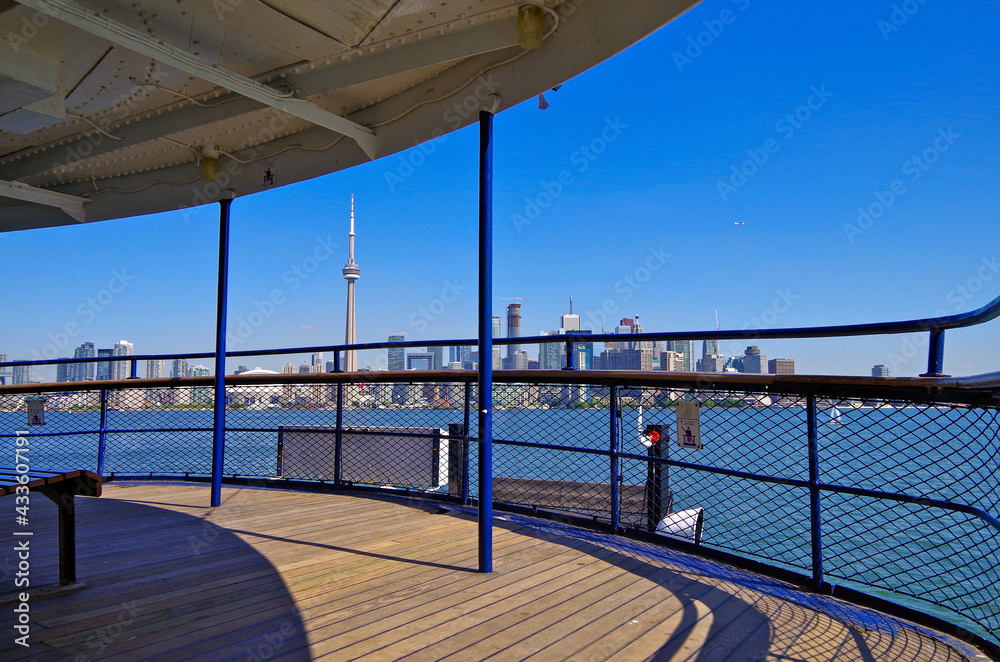 Breathtaking panoramic skyline cityscape scenery of downtown Toronto ...