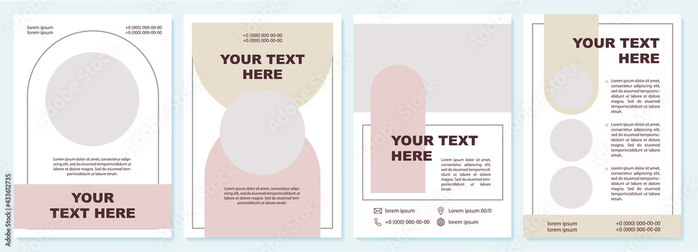 Business advert contemporary brochure template. Flyer, booklet, leaflet ...