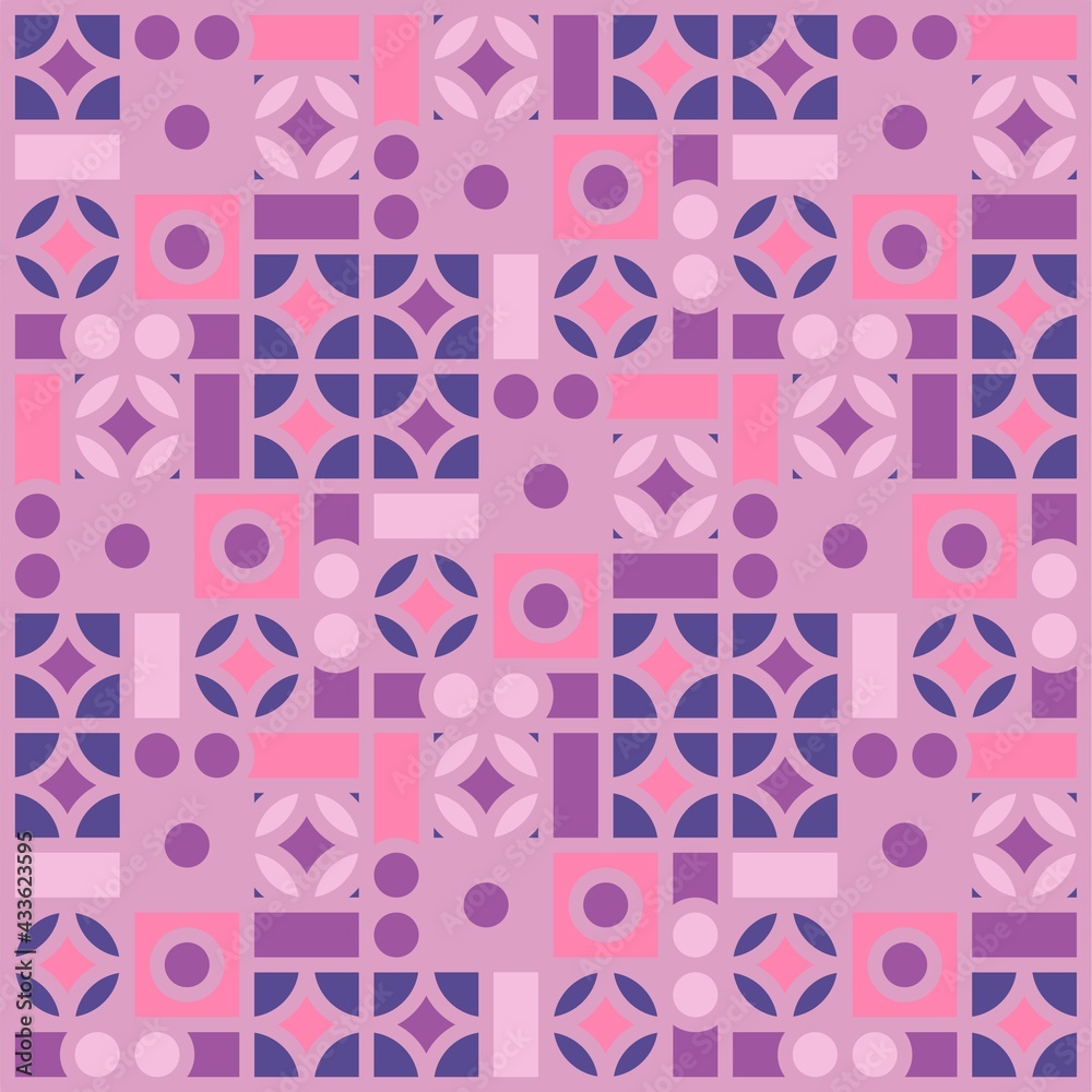 Beautiful of Colorful Square and Circle , Repeated, Abstract ...