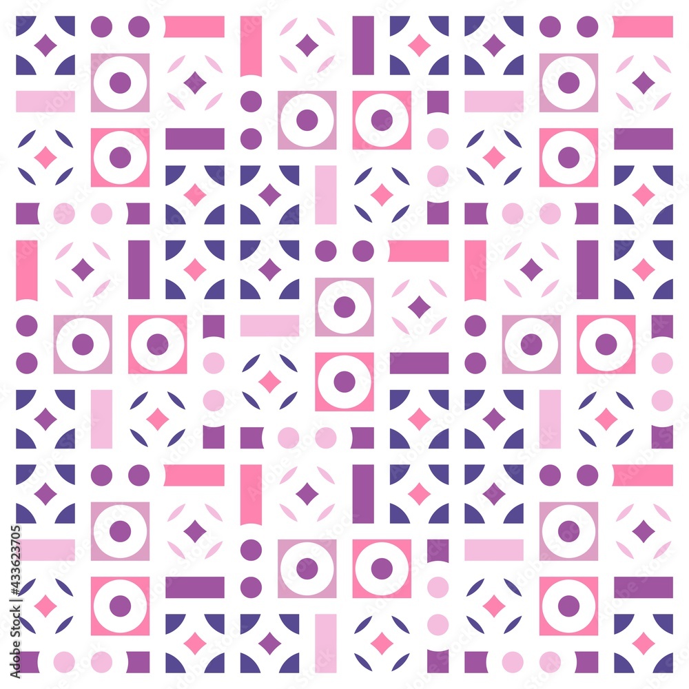 Beautiful of Colorful Square and Circle , Repeated, Abstract ...