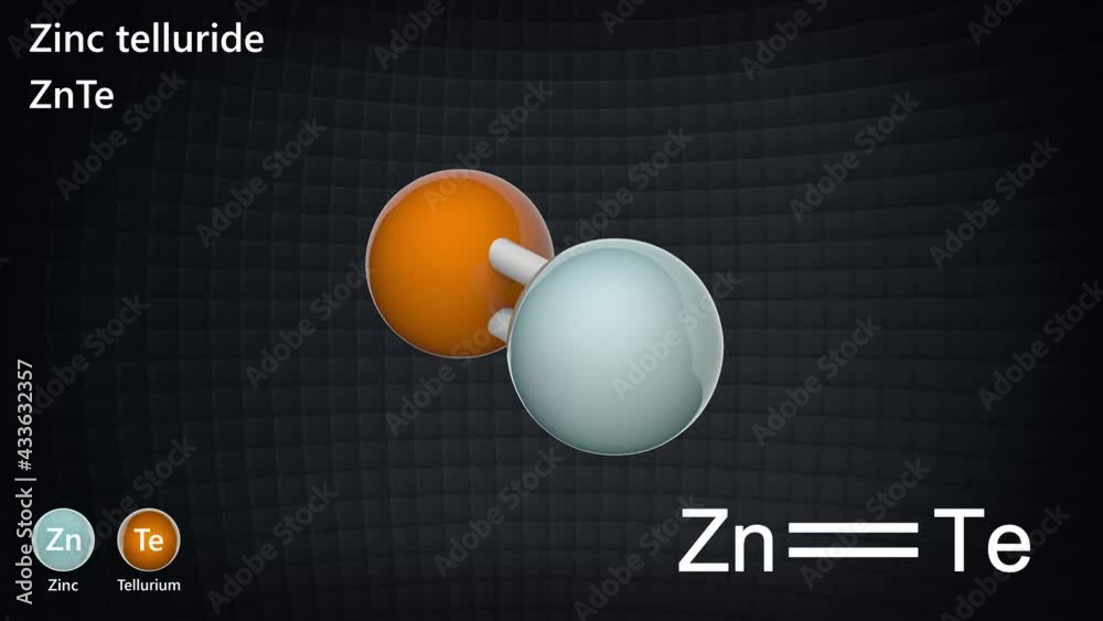 Zinc telluride is a binary chemical compound with the formula ZnTe or ...