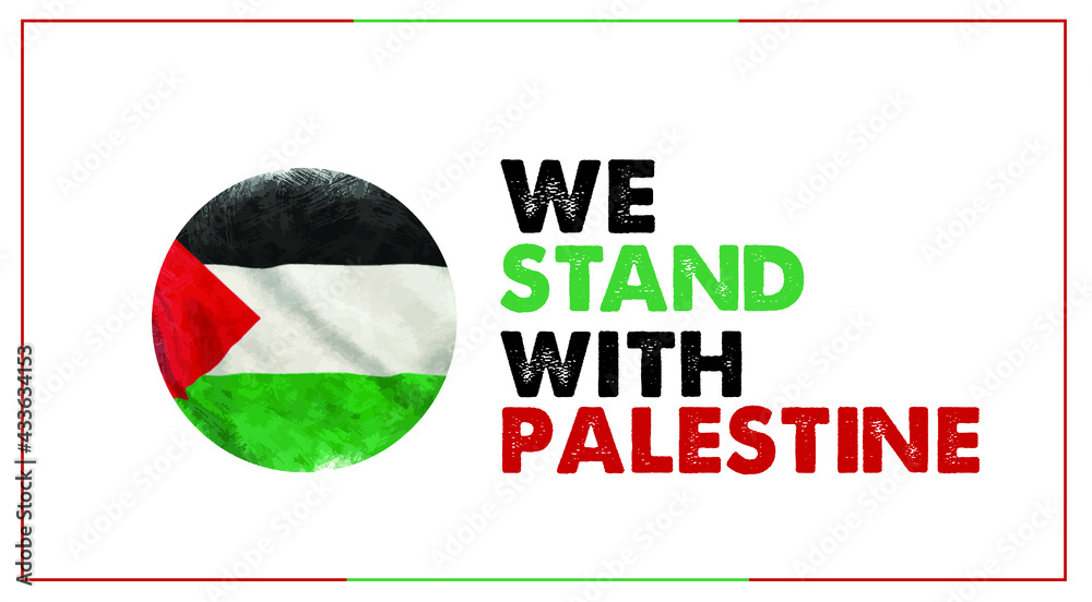 Save Palestine, Sava Gaza, Save Humanity, illustration banner vector ...