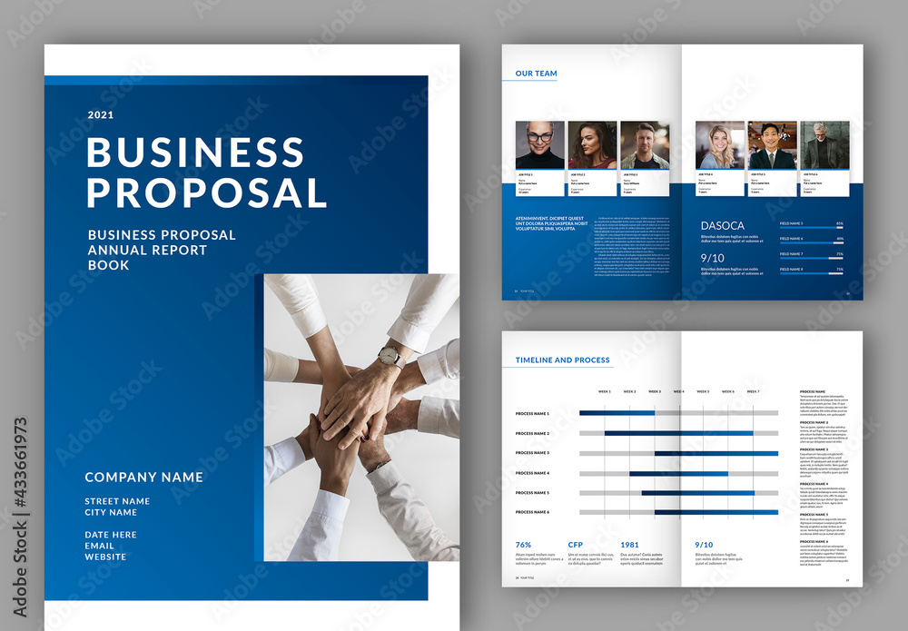 Business Proposal Layout Stock Template | Adobe Stock