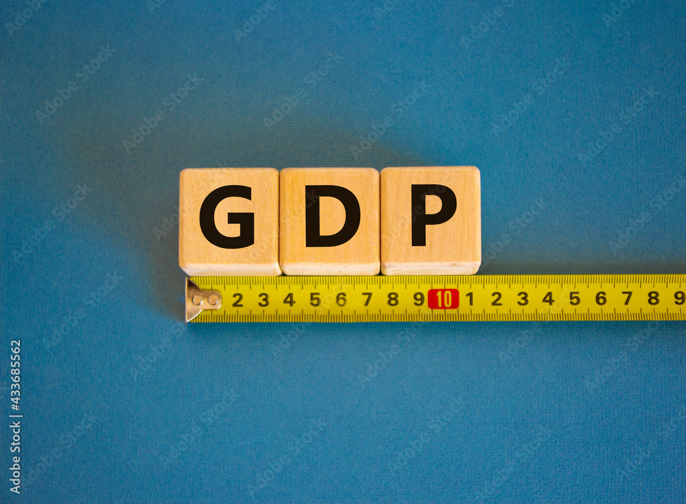 GDP, gross domestic product symbol. The word GDP, gross domestic ...