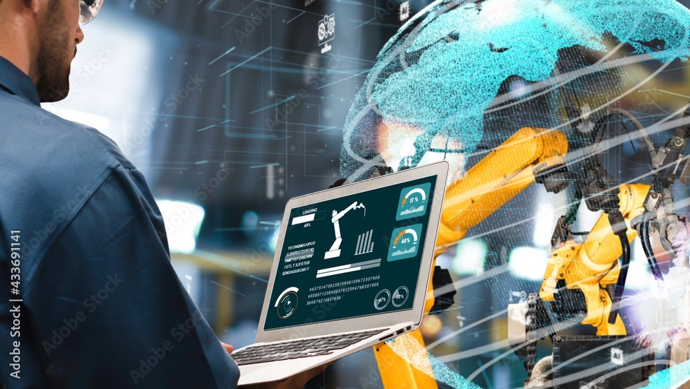 Smart industry robot arms modernization for innovative factory ...