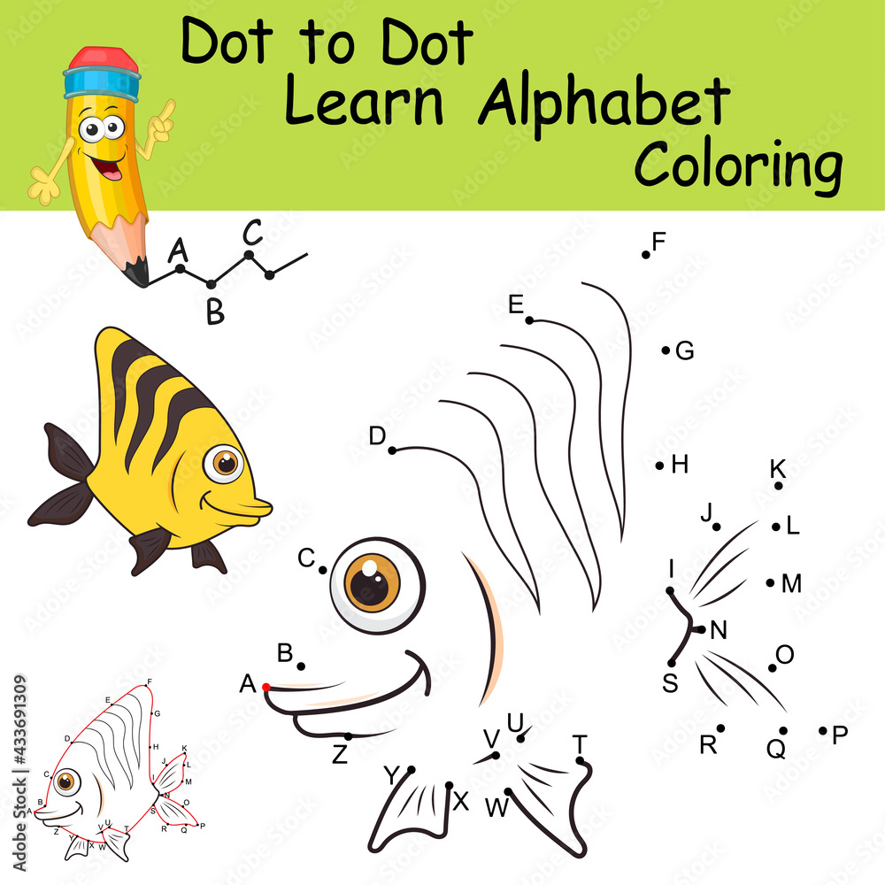 Learning the uppercase letters of the English alphabet with cute ...