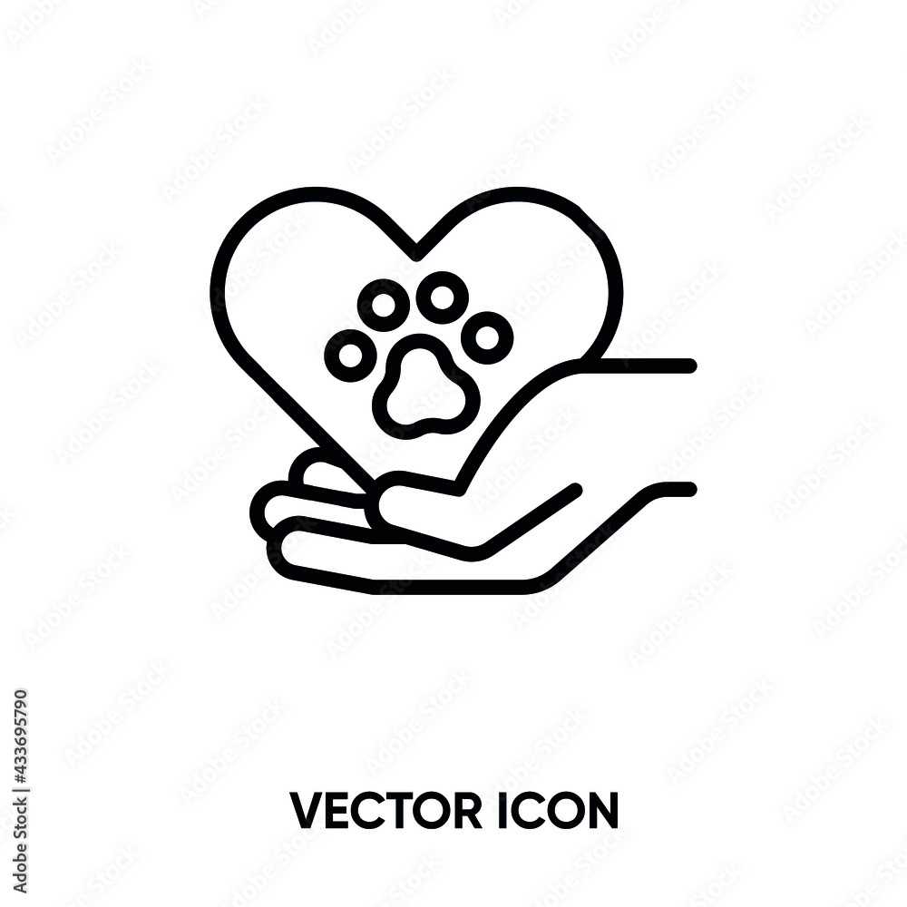 Animal vector icon . Modern, simple flat vector illustration for ...