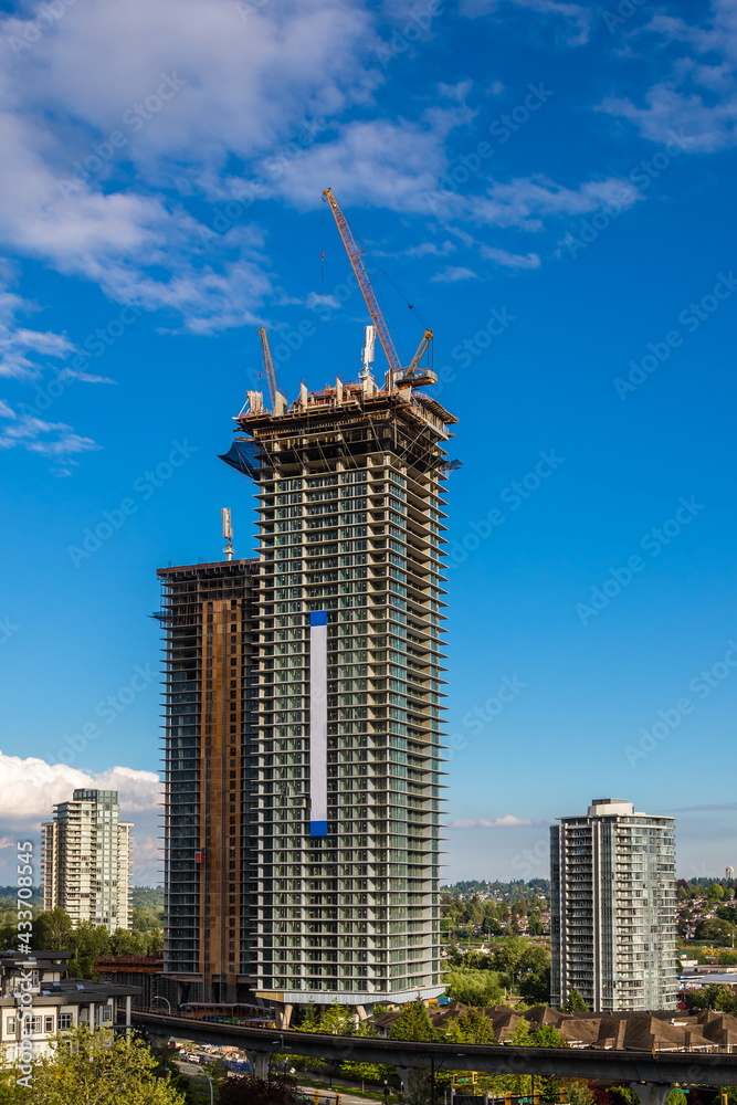 Construction of new Residential District with high-rise buildings in ...