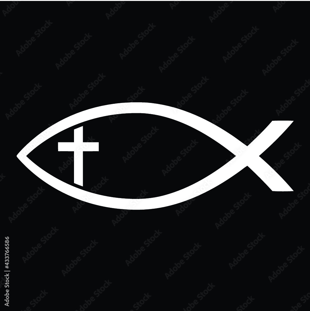 Christian Fish With Cross Clipart