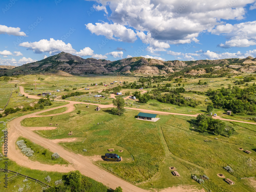 CCC Campground next to the Theodore Roosevelt National Park - North ...