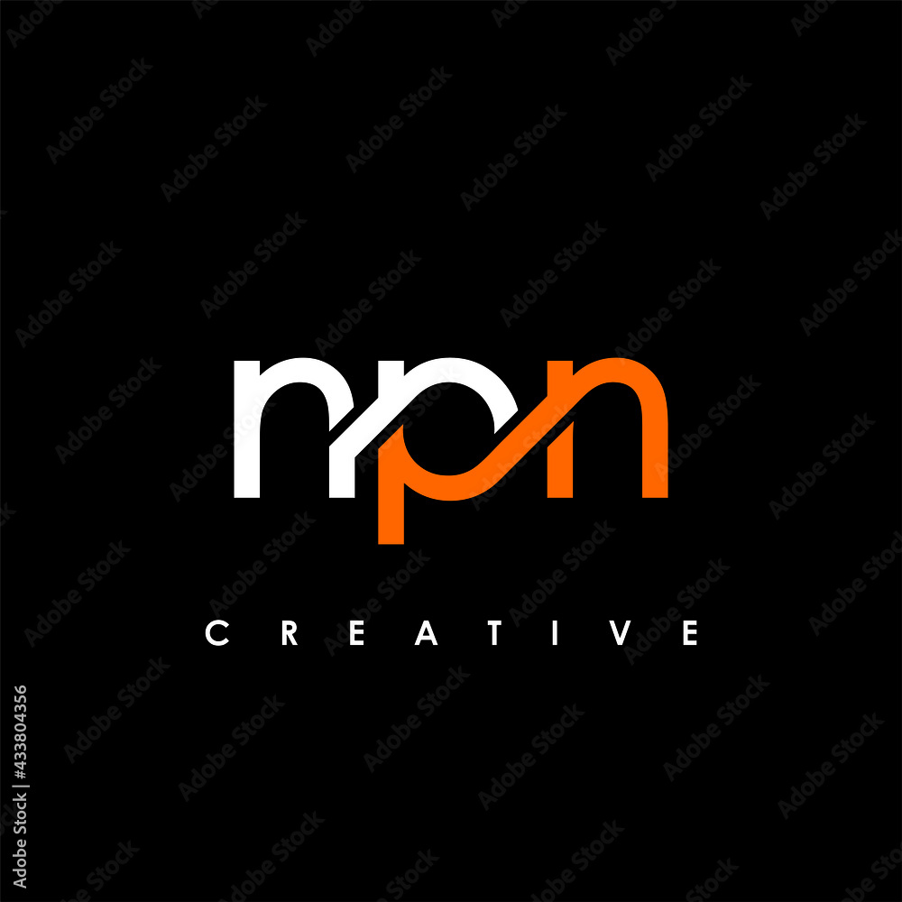 NPN Letter Initial Logo Design Template Vector Illustration Stock ...