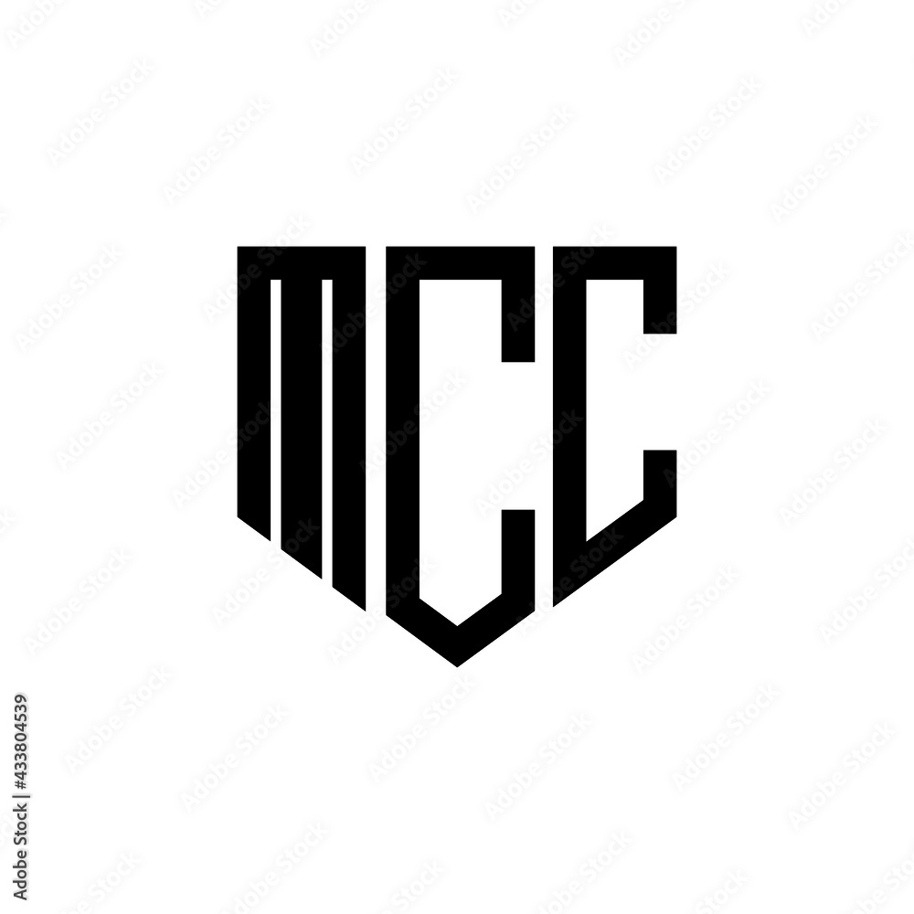MCC letter logo design with white background in illustrator, vector ...