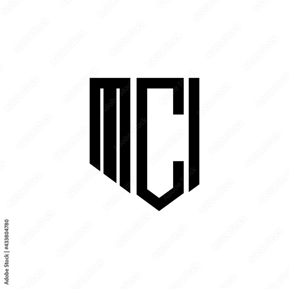 MCI letter logo design with white background in illustrator, vector ...
