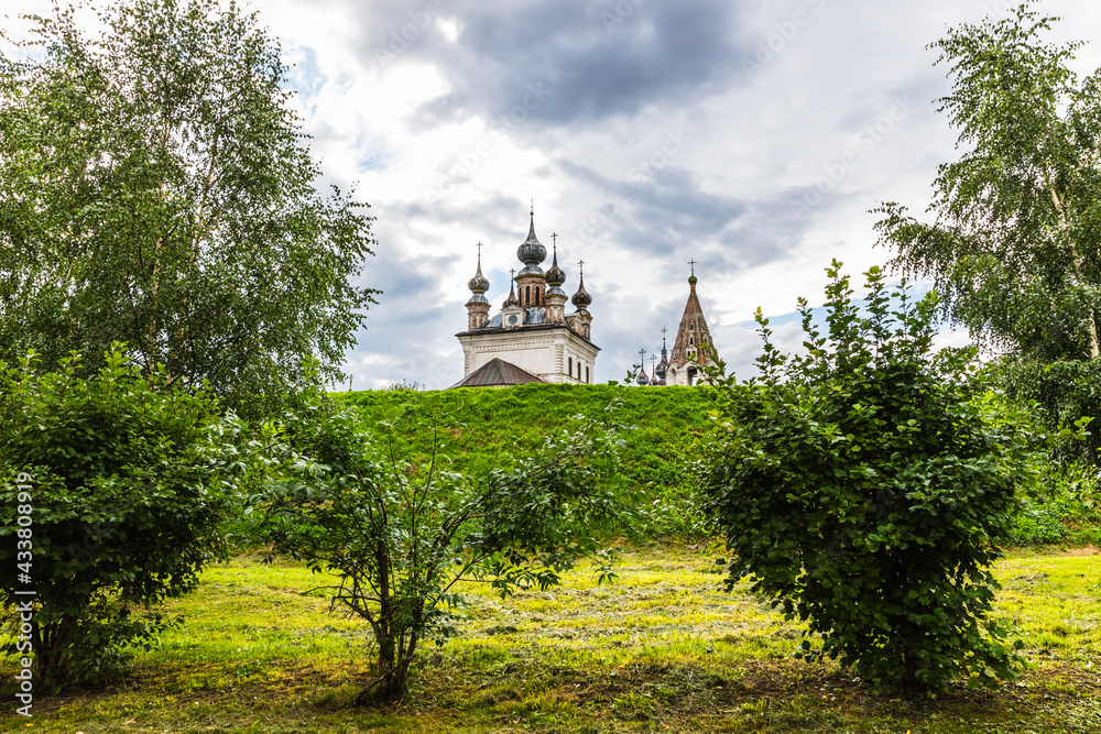 The Archangel Michael Monastery in the center of the city in the ring ...