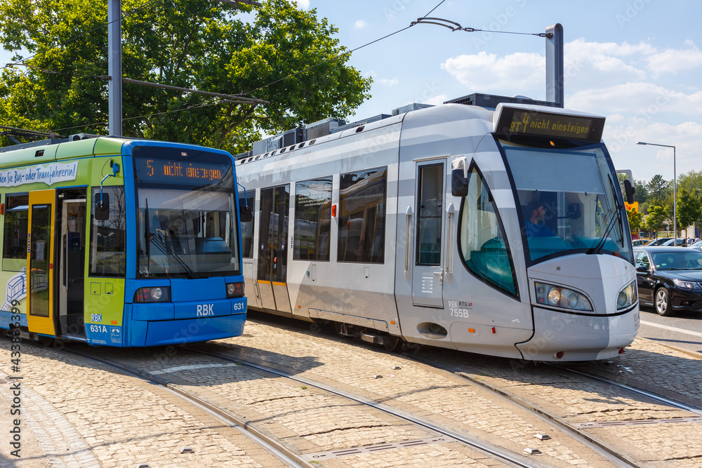 Trams RegioTram Kassel tram public transport in Germany Stock Photo ...