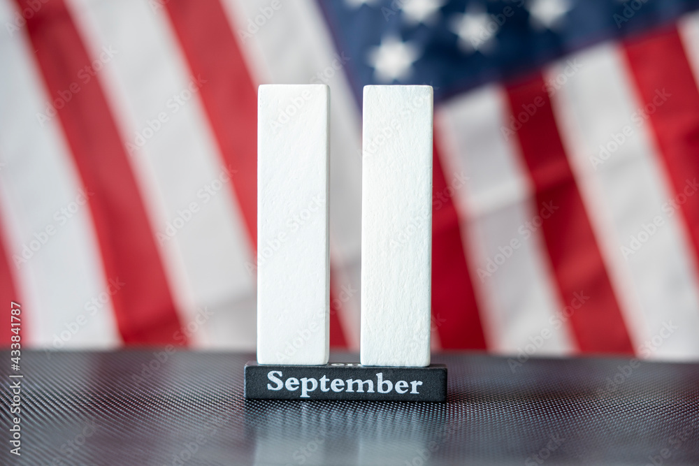 Remember 9 11, Patriot day, September 11. Illustration of the Twin ...