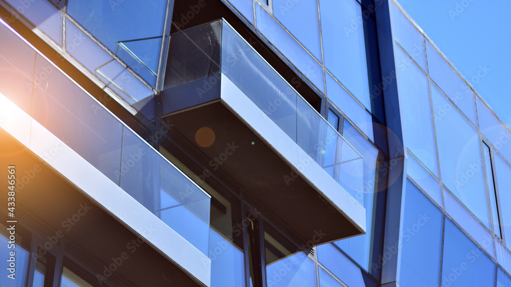Modern Glass Buildings Concept