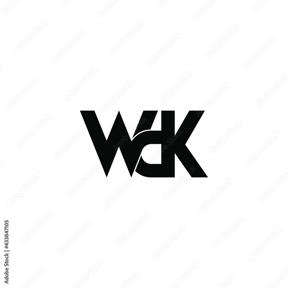 wdk letter original monogram logo design Stock Vector | Adobe Stock